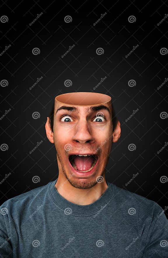Empty Head stock image. Image of moron, crosseyed, creative - 19365985