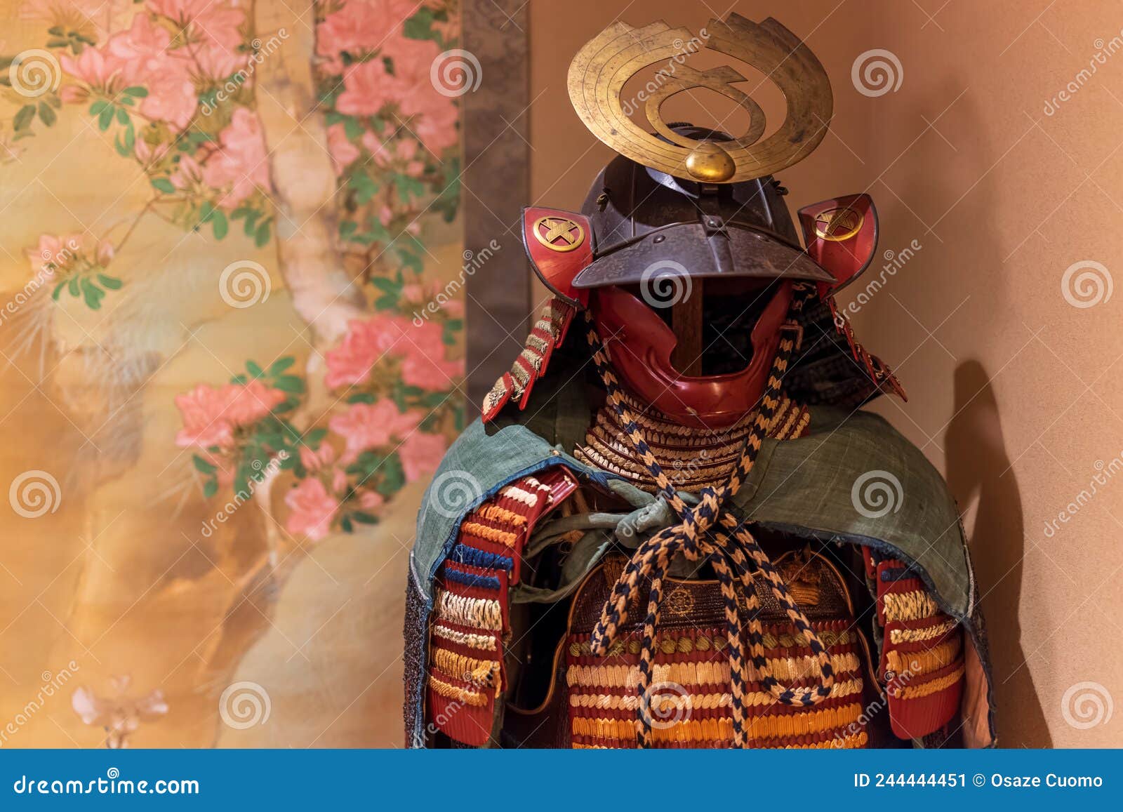 Empty Helmet Atop Authentic Samurai Armor Editorial Photo - Image of ...
