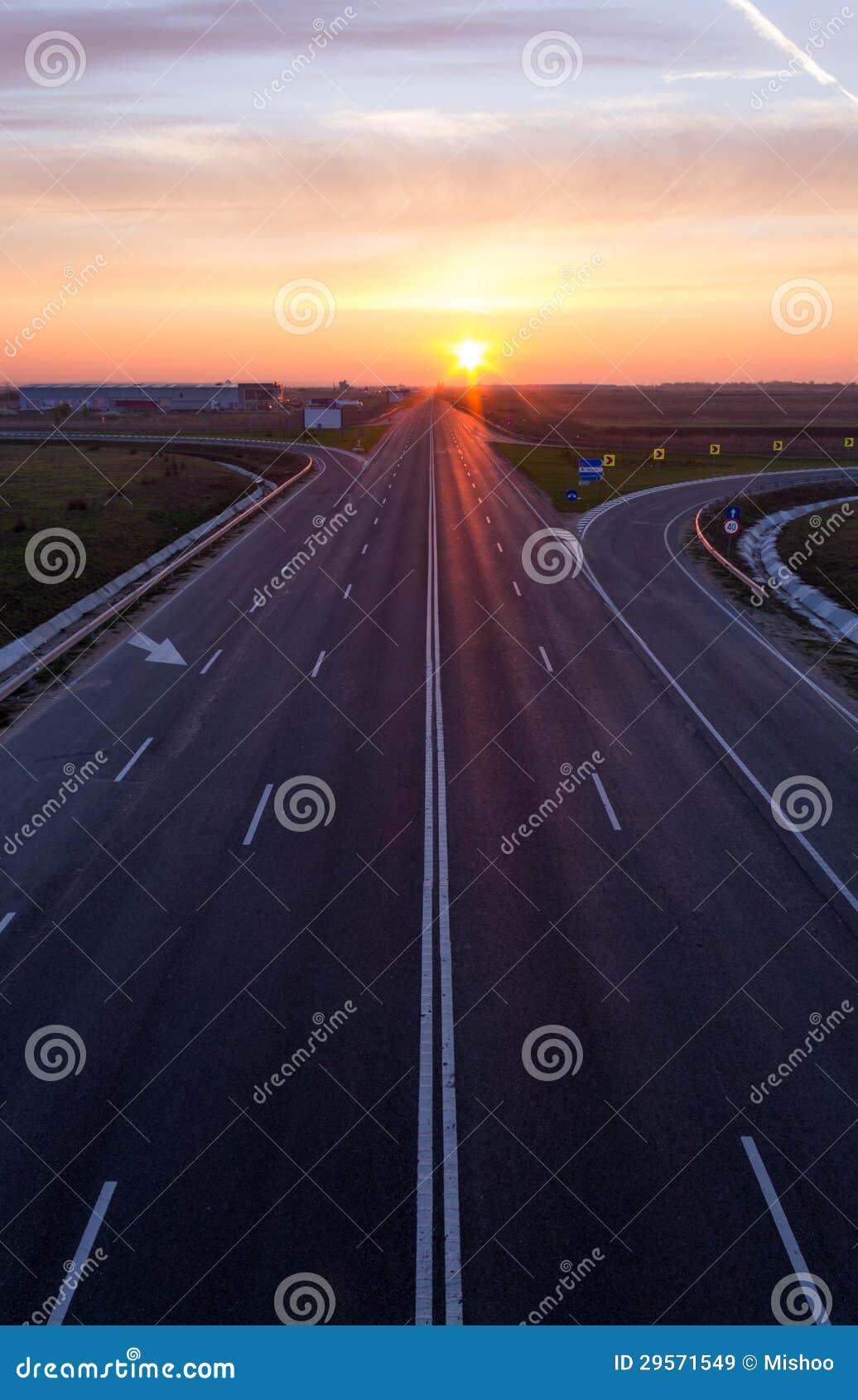Empty highway stock image. Image of asphalt, landscape - 29571549