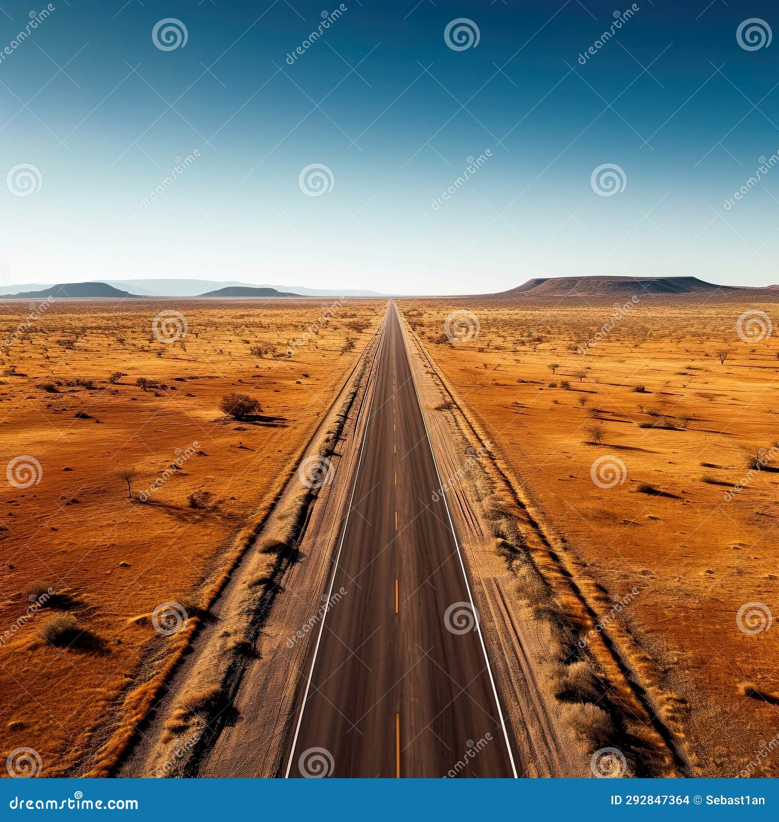 Great Landscape With Dry Cracked Earth Lake Shore And Blue Sky. Drought ...