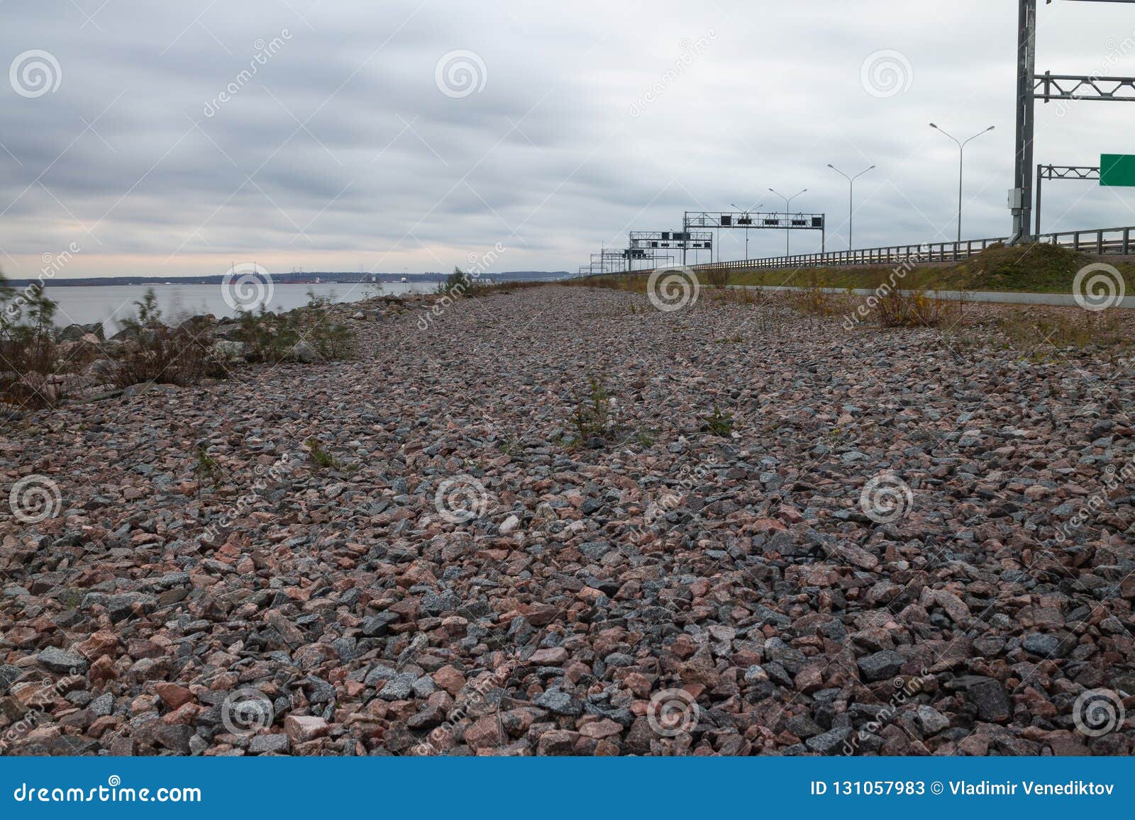 Empty Highway Granite Road and Beautiful Dramatic Cloudy Sky Stock ...