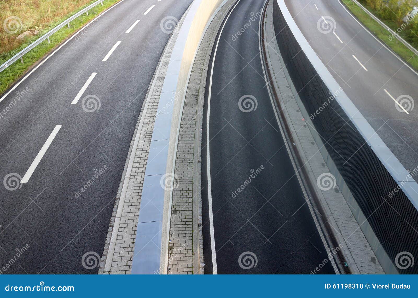 Empty Highway stock photo. Image of highway, street, motorway - 61198310