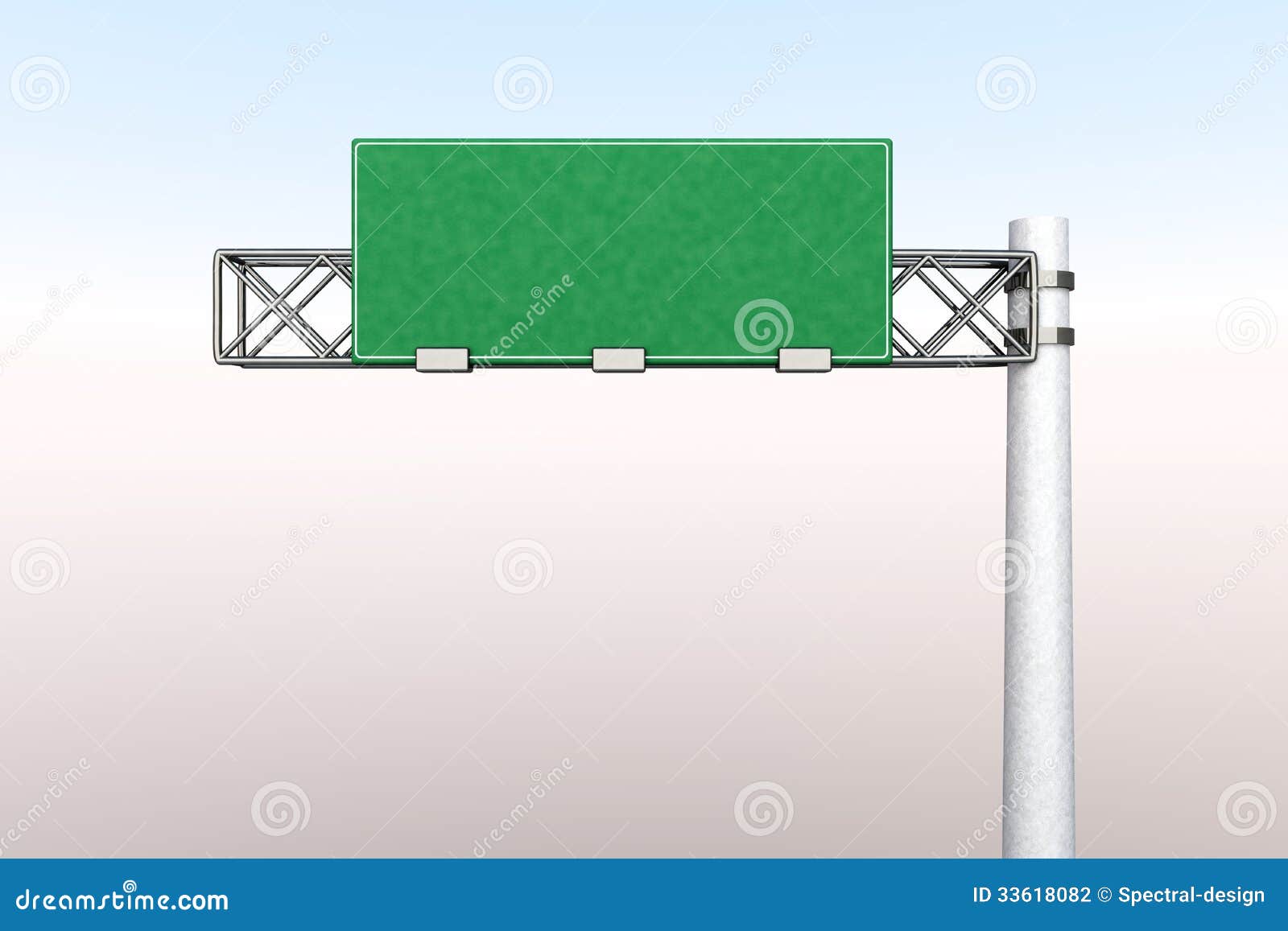 Empty Highway Sign stock illustration. Illustration of roadsign - 33618082