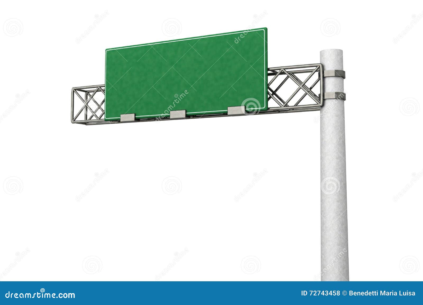 Empty Highway Sign stock illustration. Illustration of destination ...