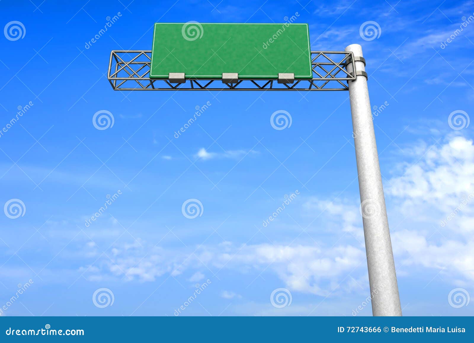 Empty Highway Sign stock illustration. Illustration of assistance ...