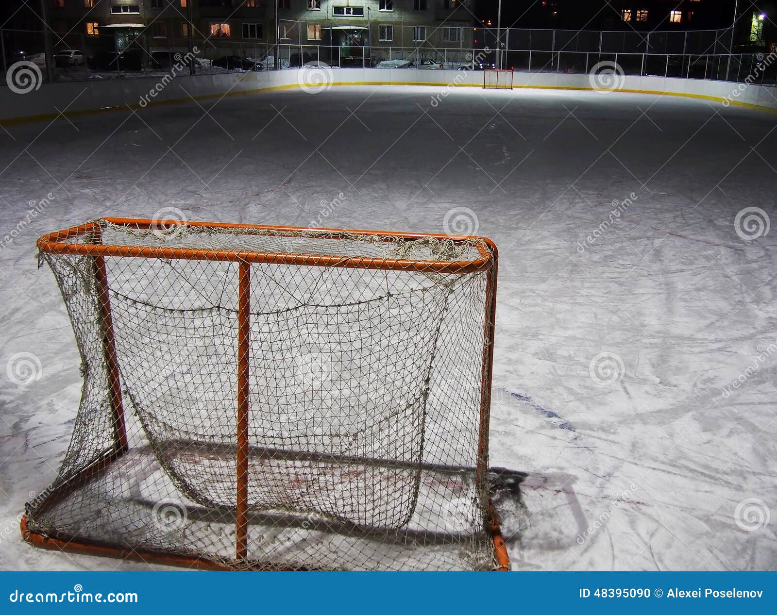 Empty Hockey Gate at an Ice Rink after Game Stock Photo - Image of dark ...