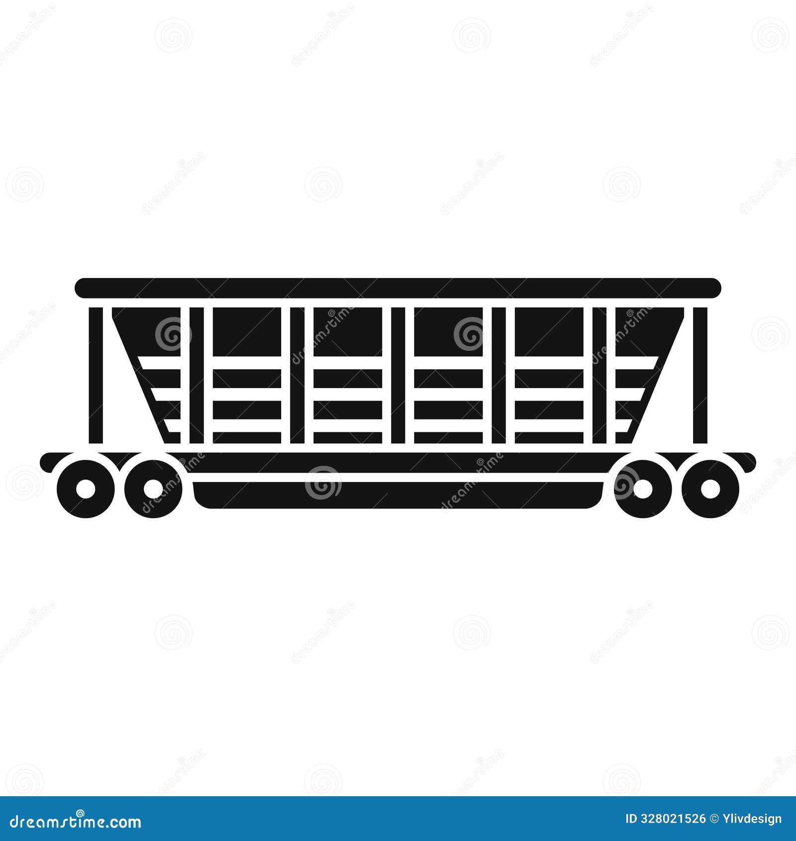 Empty Hopper Train Wagon Delivering Coal for Heavy Industry Stock ...