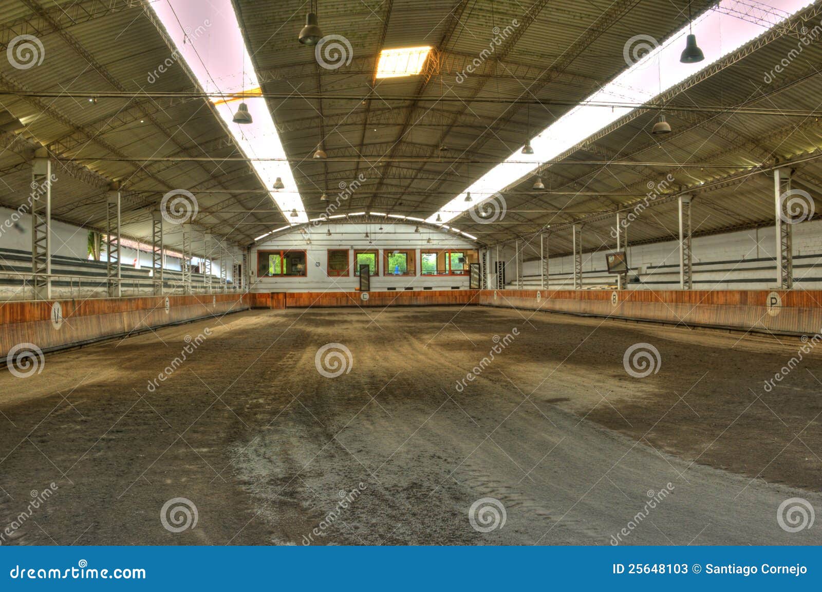 Empty horse arena stock image. Image of sport, dusty - 25648103