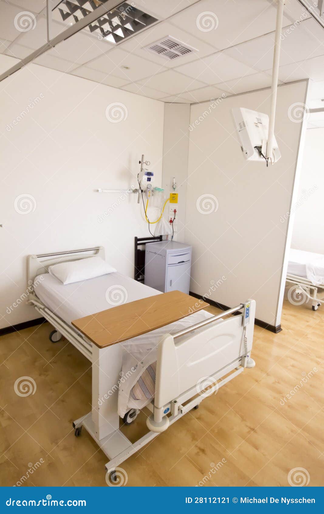 Empty hospital bed in room stock image. Image of empty - 28112121