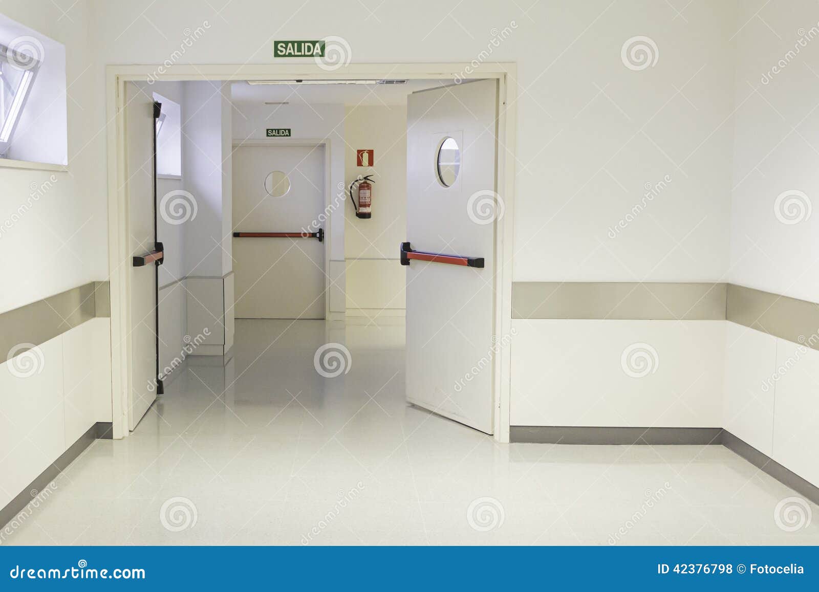 Empty hospital hall stock photo. Image of medical, empty - 42376798