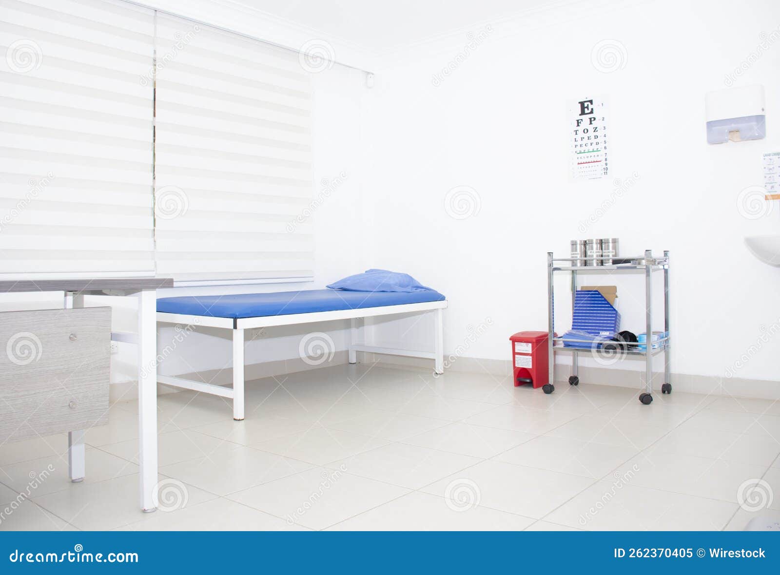 Empty Hospital Room Interior Design Stock Image - Image of wall ...