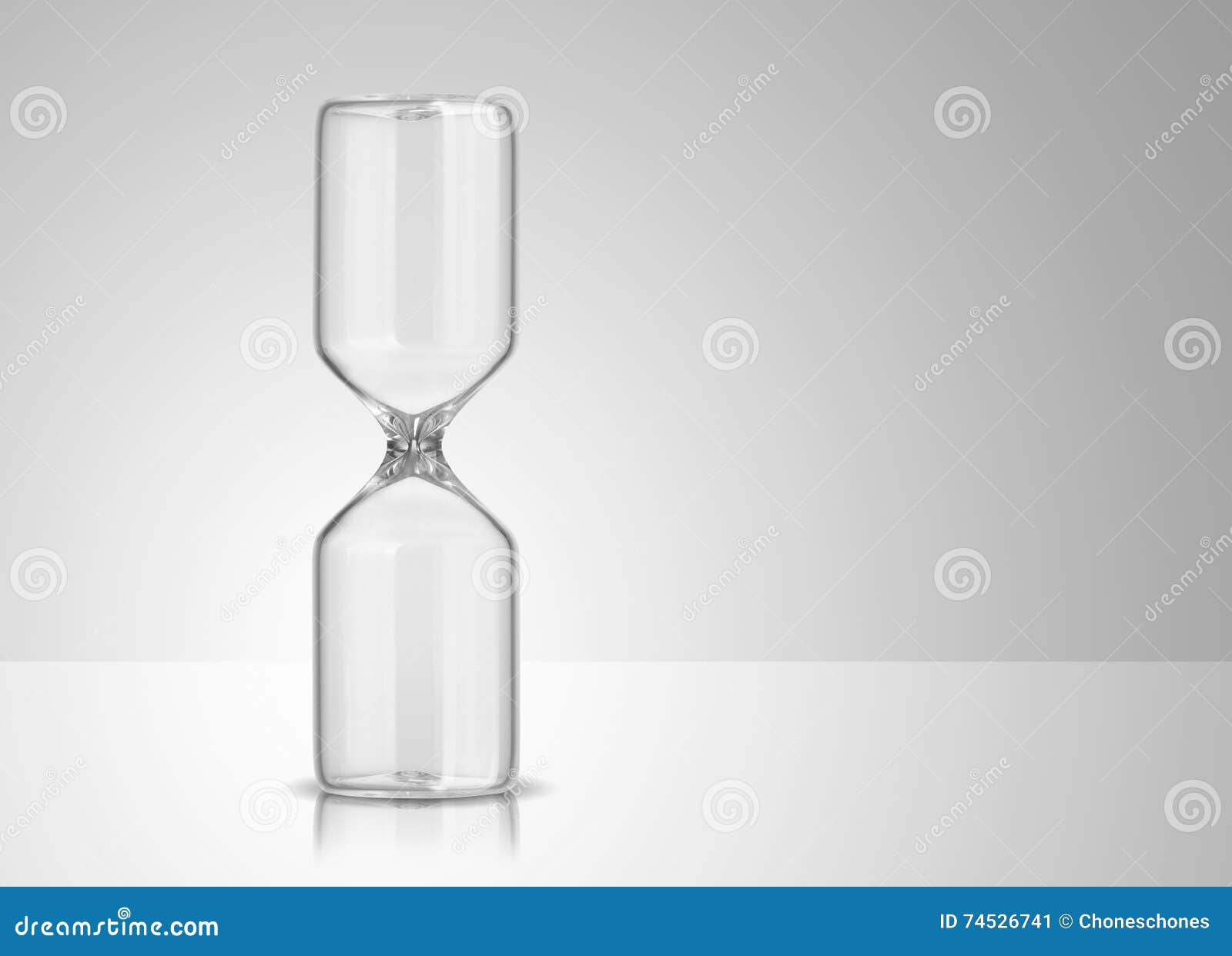 Empty hourglass stock image. Image of countdown, white - 74526741