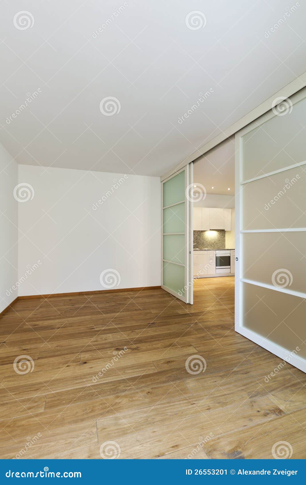 Empty house stock image. Image of parquet, view, architecture - 26553201