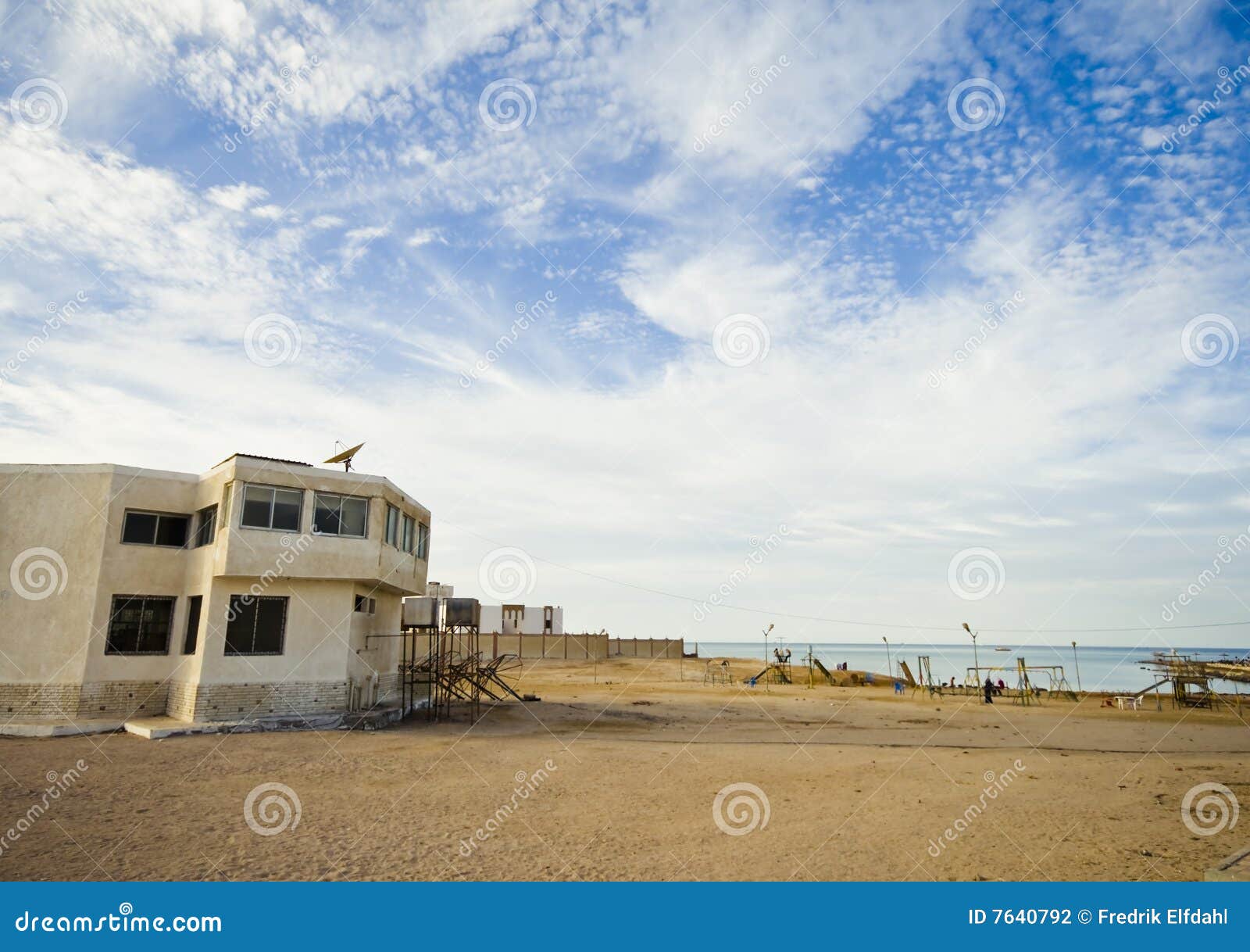 Empty house at the beach stock photo. Image of floor, modern - 7640792
