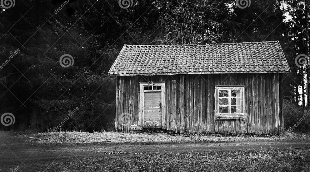 Empty and Abandoned House in the Woods Stock Image - Image of farm ...