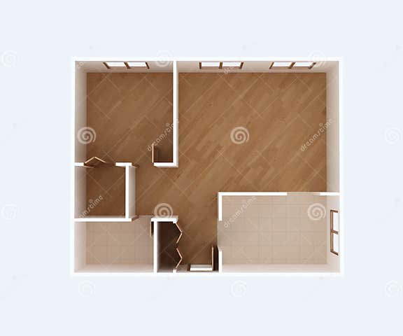 Empty house floor plan stock illustration. Illustration of room - 25224460