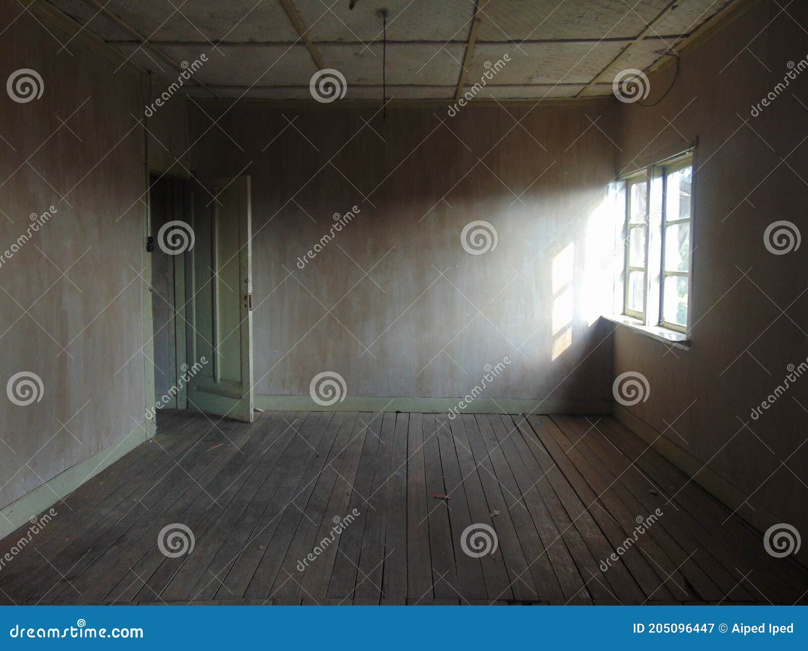 Empty House without Interior Inside Stock Image - Image of floor ...