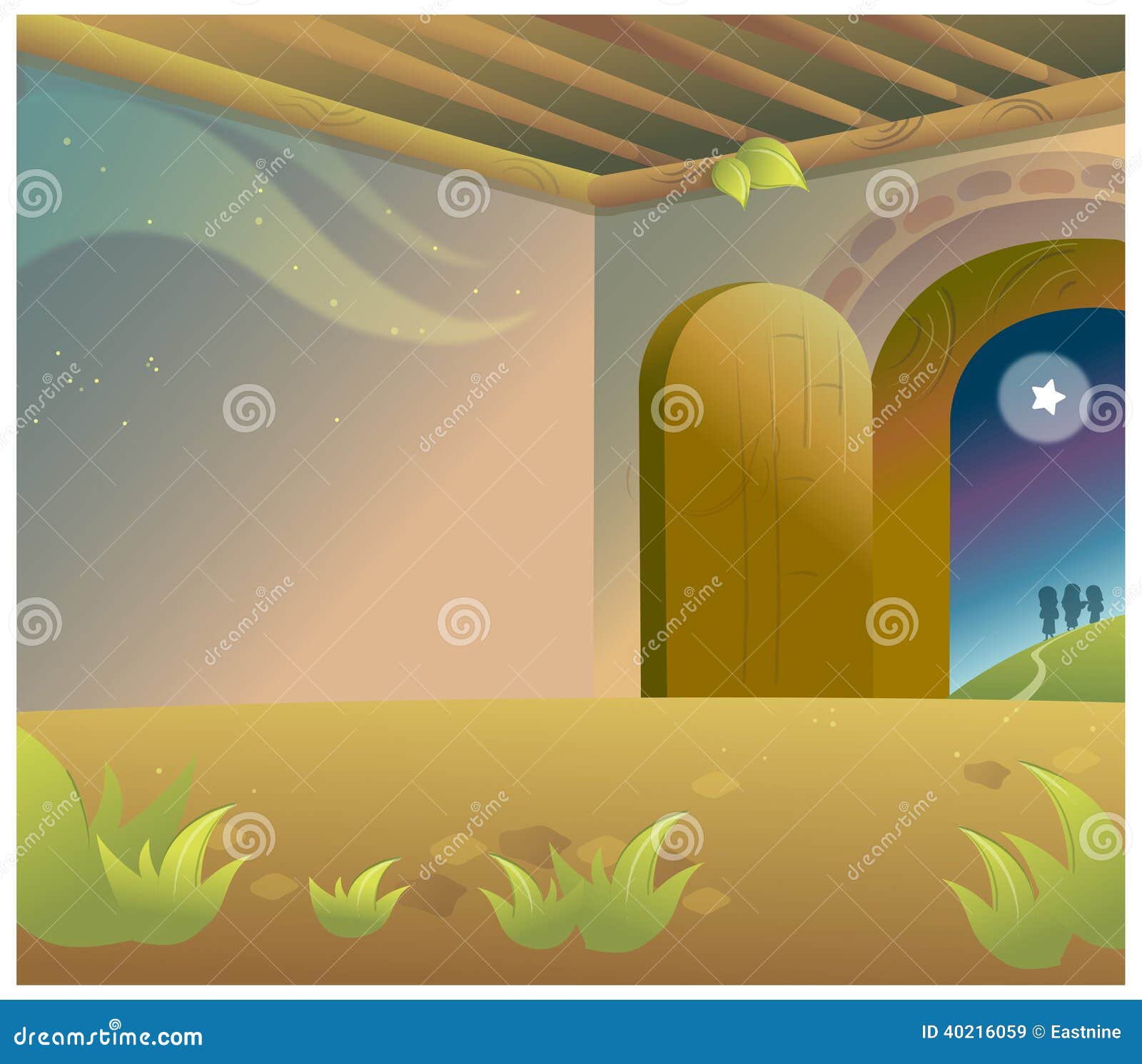 Empty House stock illustration. Illustration of interior - 40216059
