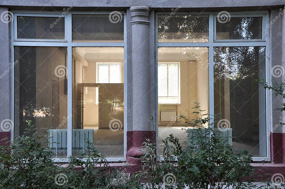 Empty house window stock photo. Image of frame, reconstraction - 43750548