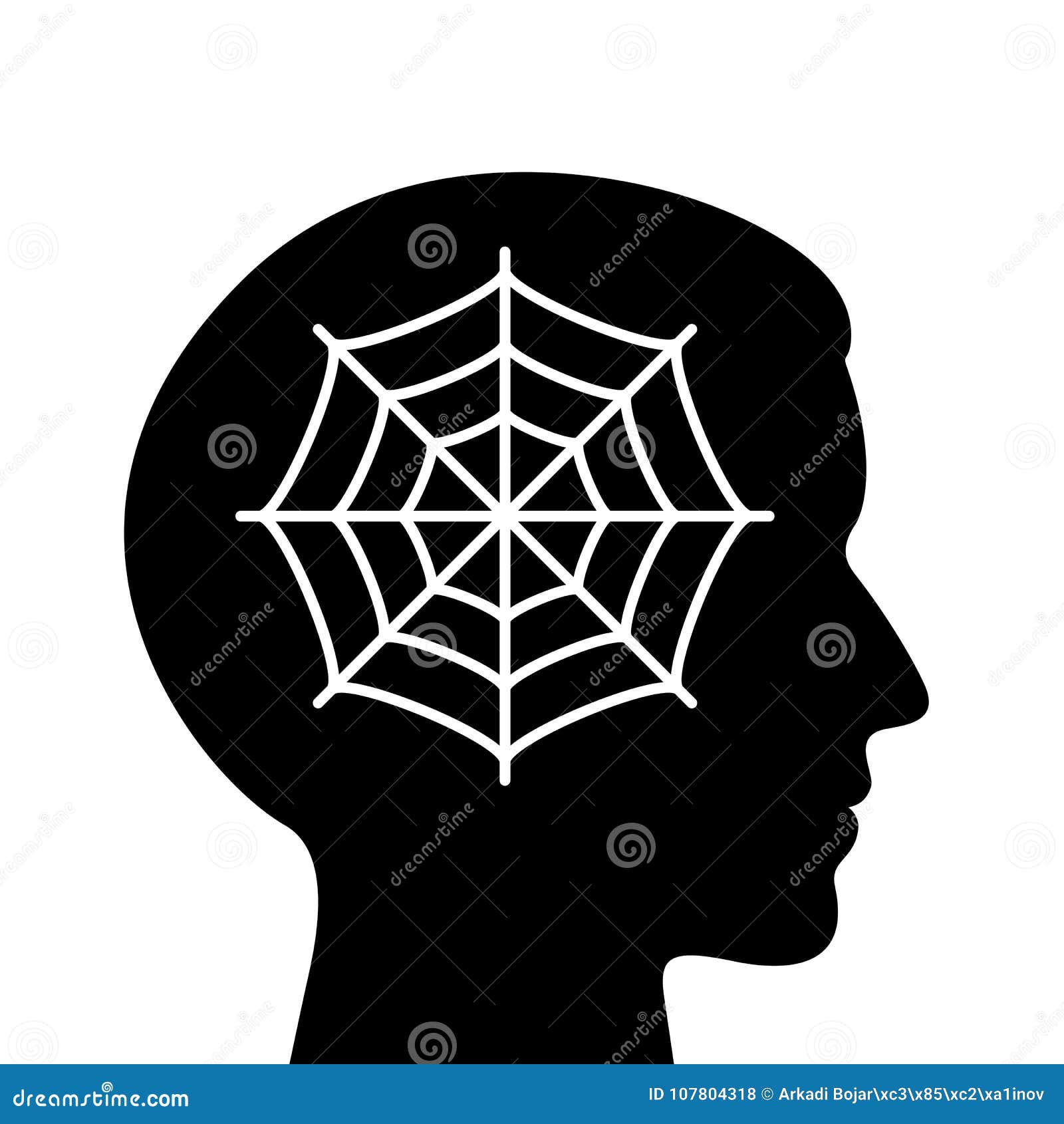Empty Human Head Vector Icon Stock Vector - Illustration of knowledge ...