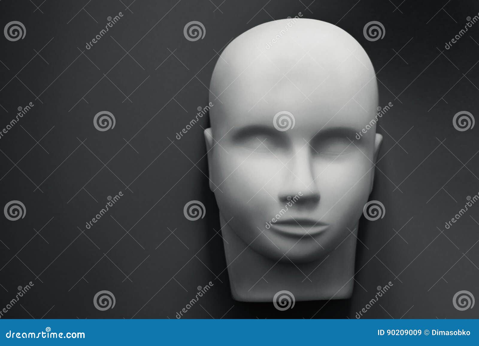 Empty human mannequin head stock image. Image of body - 90209009