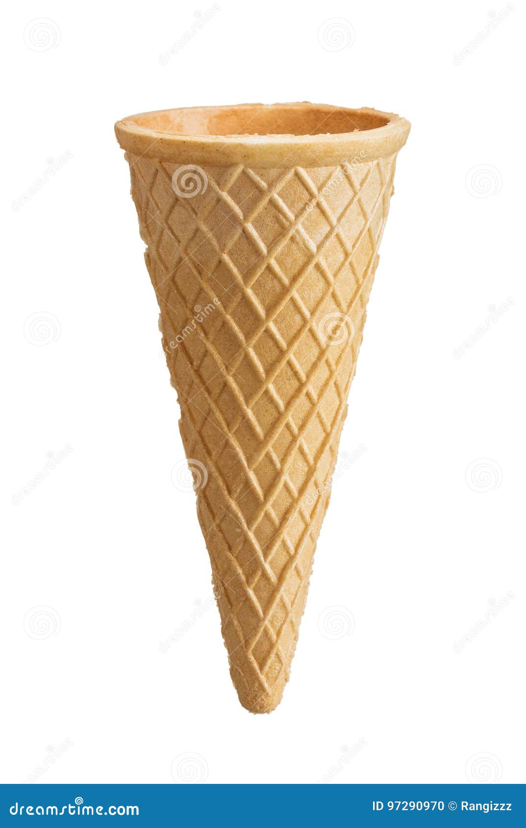 Empty ice cream cone stock photo. Image of object, calories - 97290970