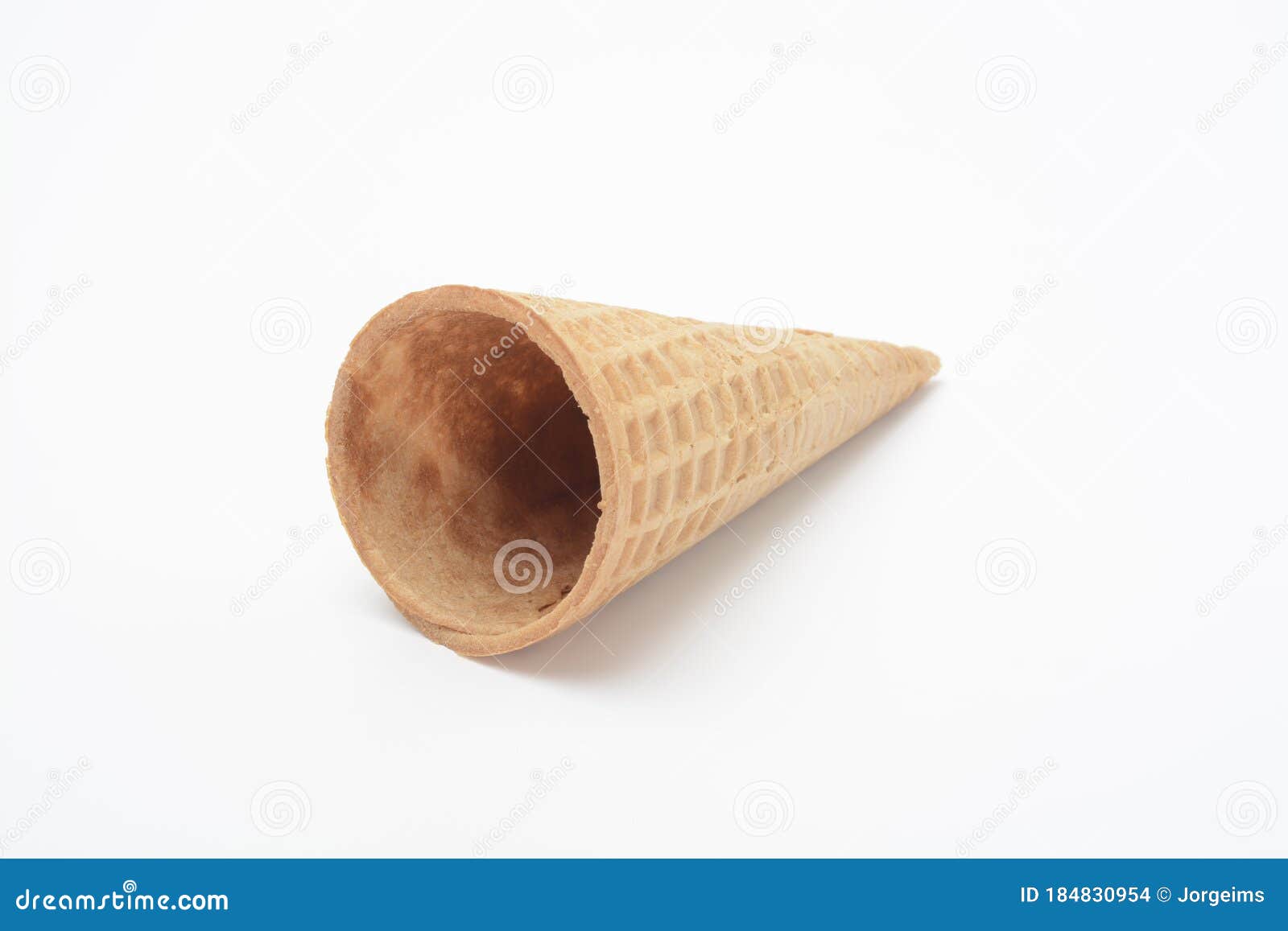 Empty ice cream cone stock photo. Image of calories - 184830954