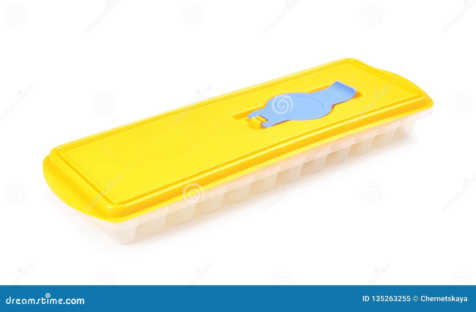 Empty Ice Cube Tray on White Stock Image - Image of kitchen, fridge ...