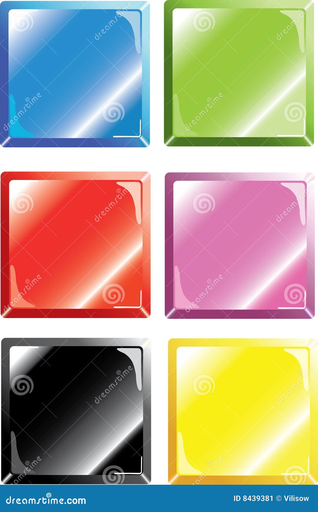 Empty icons stock vector. Illustration of green, vector - 8439381