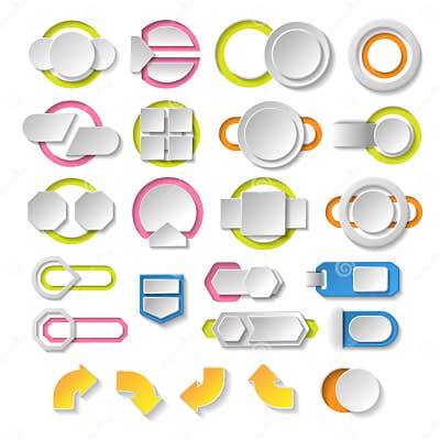 Empty Infographics Elements. Modern Design Template Stock Vector ...