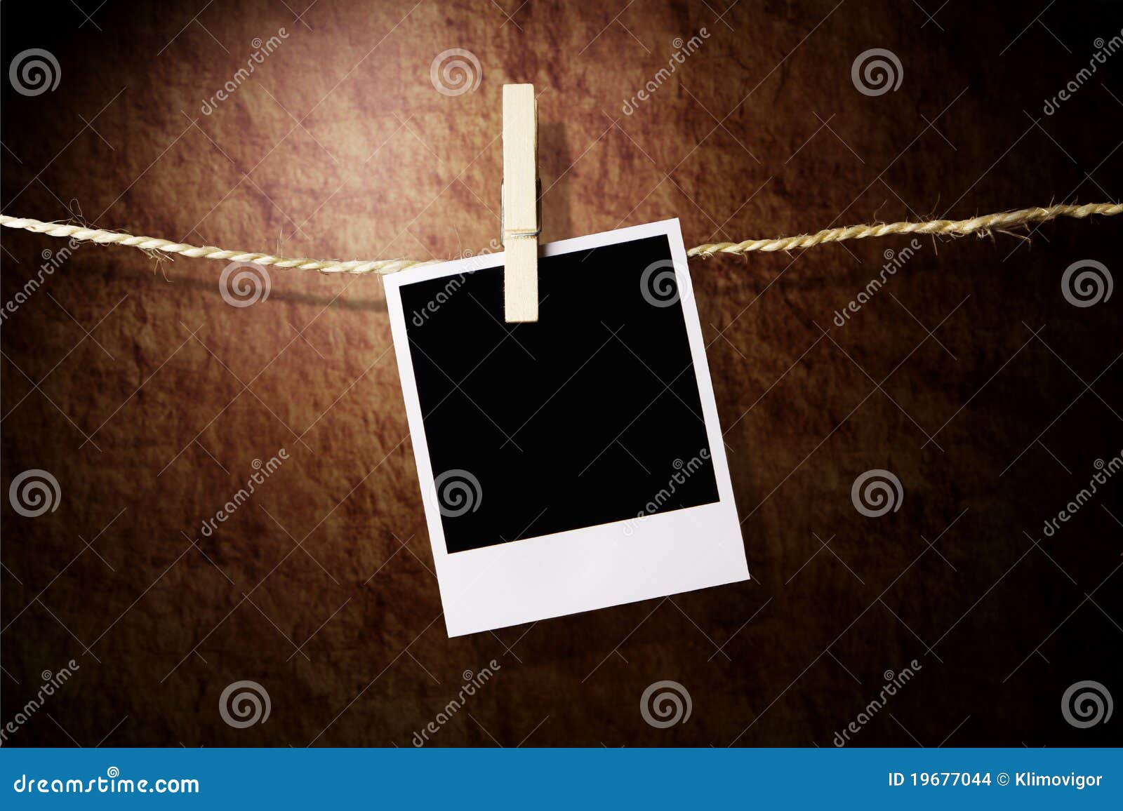 Empty Instant Photo on Grunge Background Stock Photo - Image of aged ...