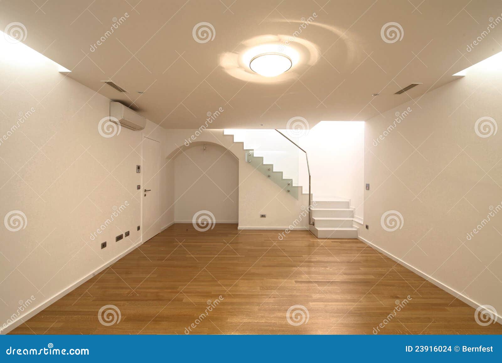 Empty Interior of Apartment Stock Photo - Image of wide, habitation ...