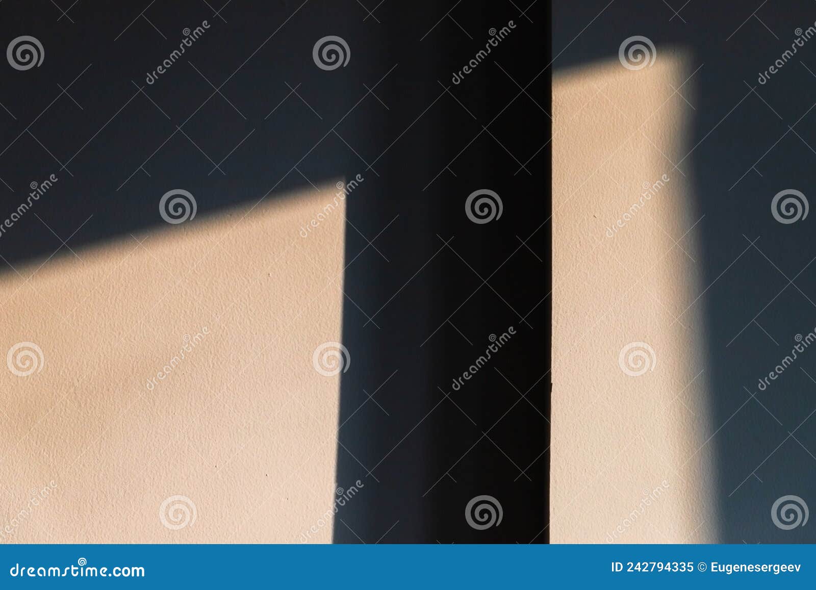 Empty Interior Fragment with Shadow on the Wall Stock Image - Image of ...