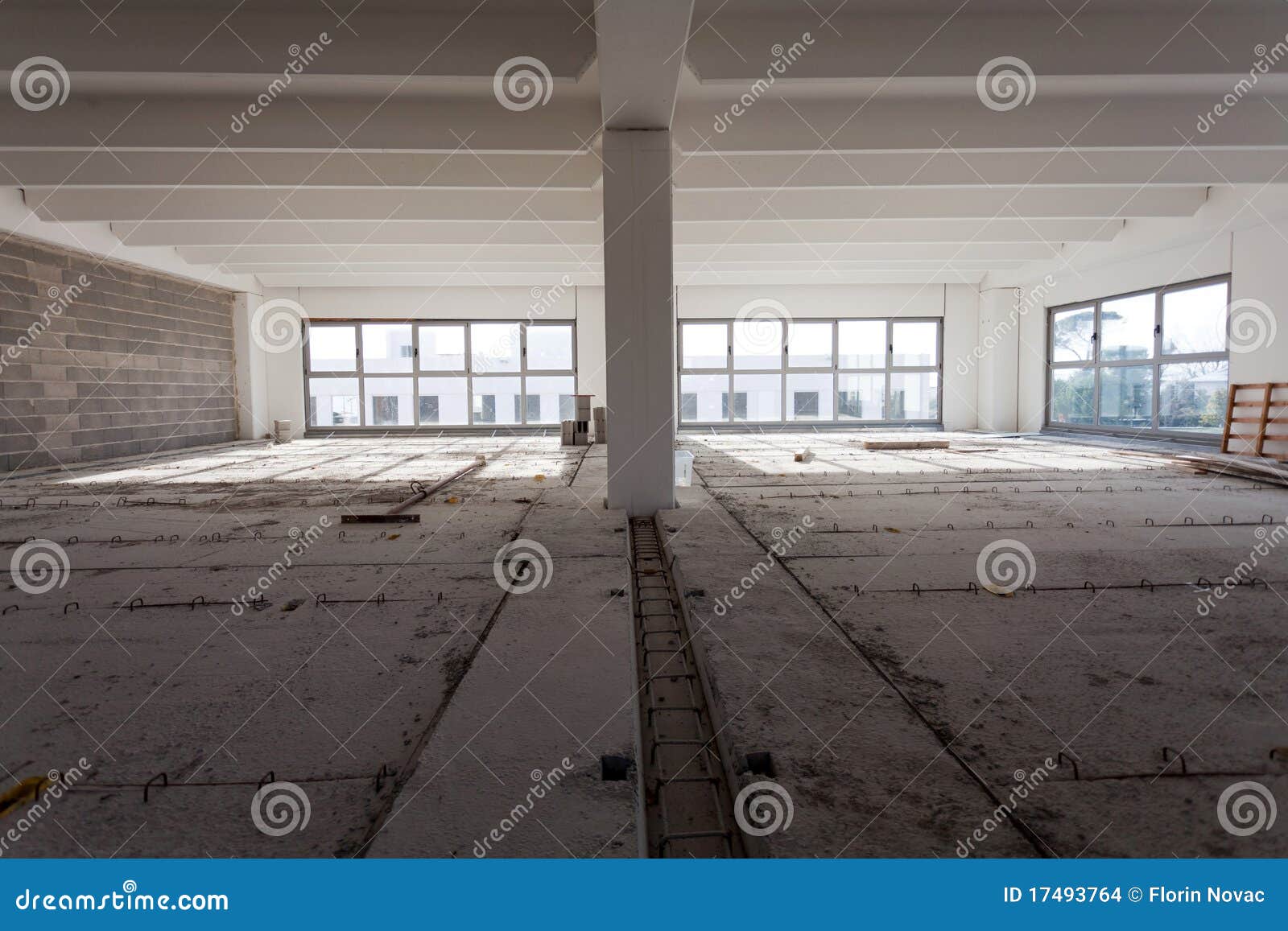 Empty Interior of Industrial Hall Stock Photo - Image of natural, space ...