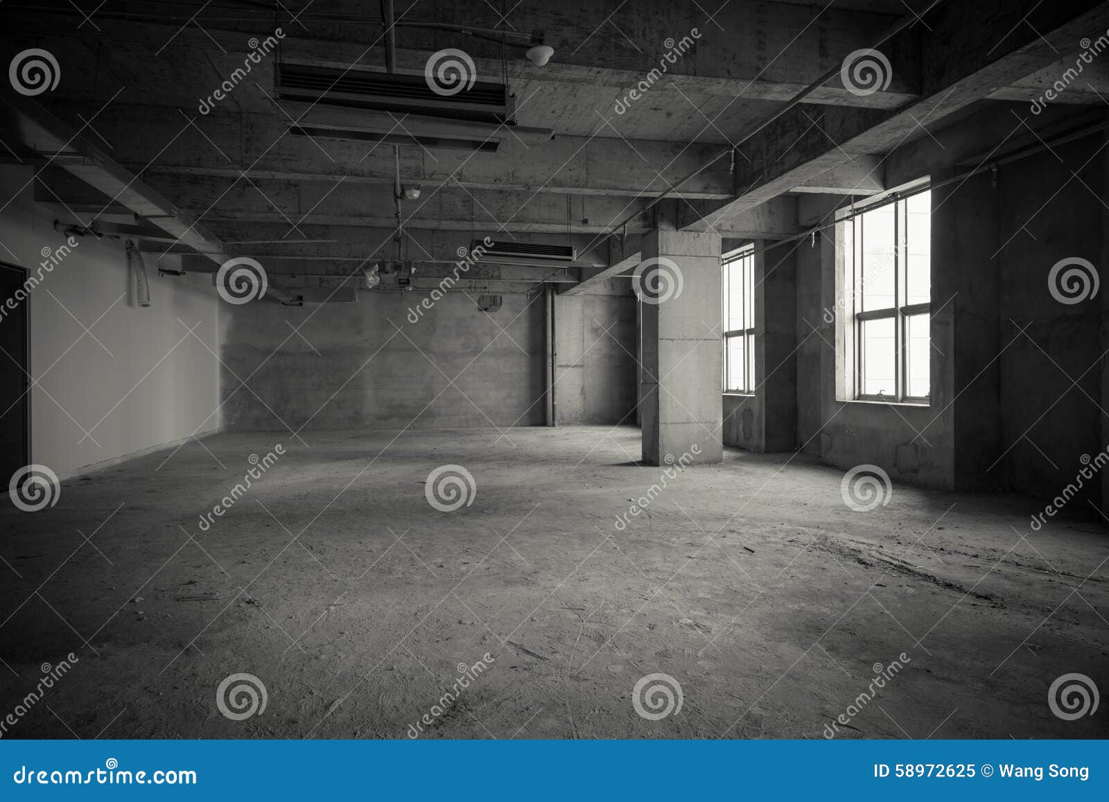 Empty interior space stock image. Image of background - 58972625