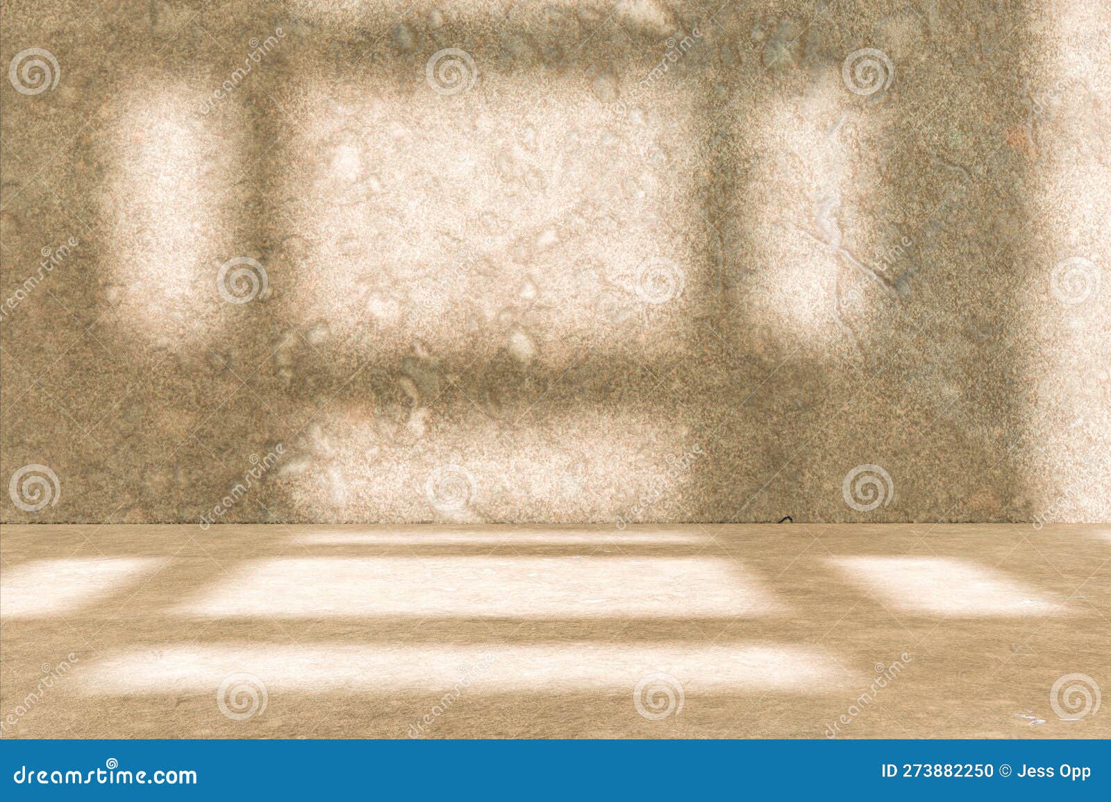 Empty Interior Space Of Ground Temperate With Chiaroscuro. Interiors ...