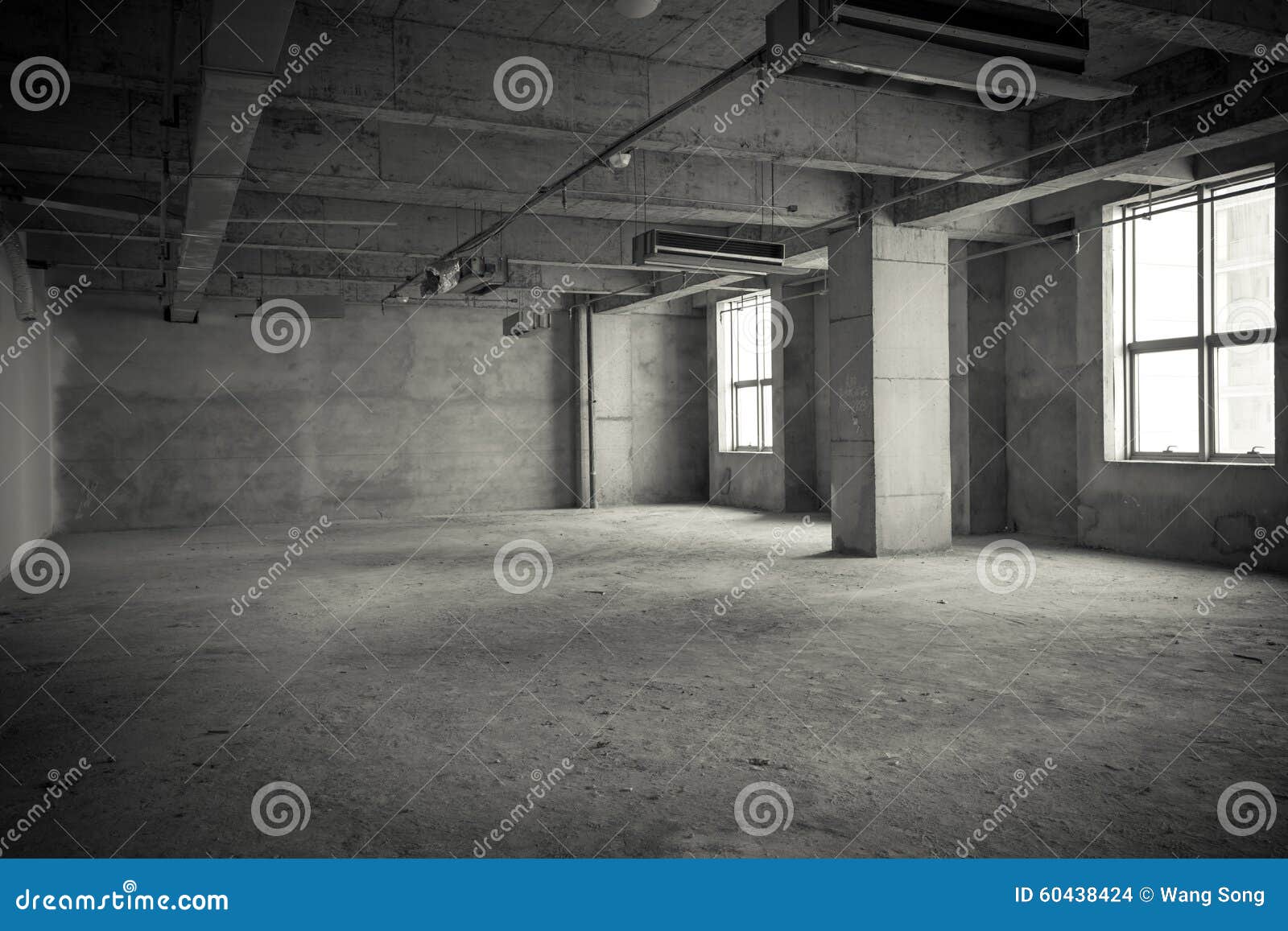 Empty interior space stock photo. Image of dark, modern - 60438424