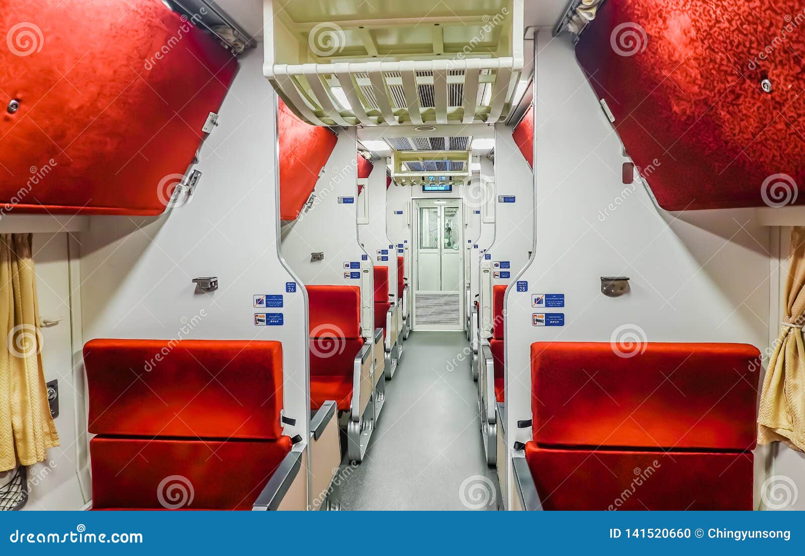 Empty Interior of the Train for Long and Short Distance in Train ...