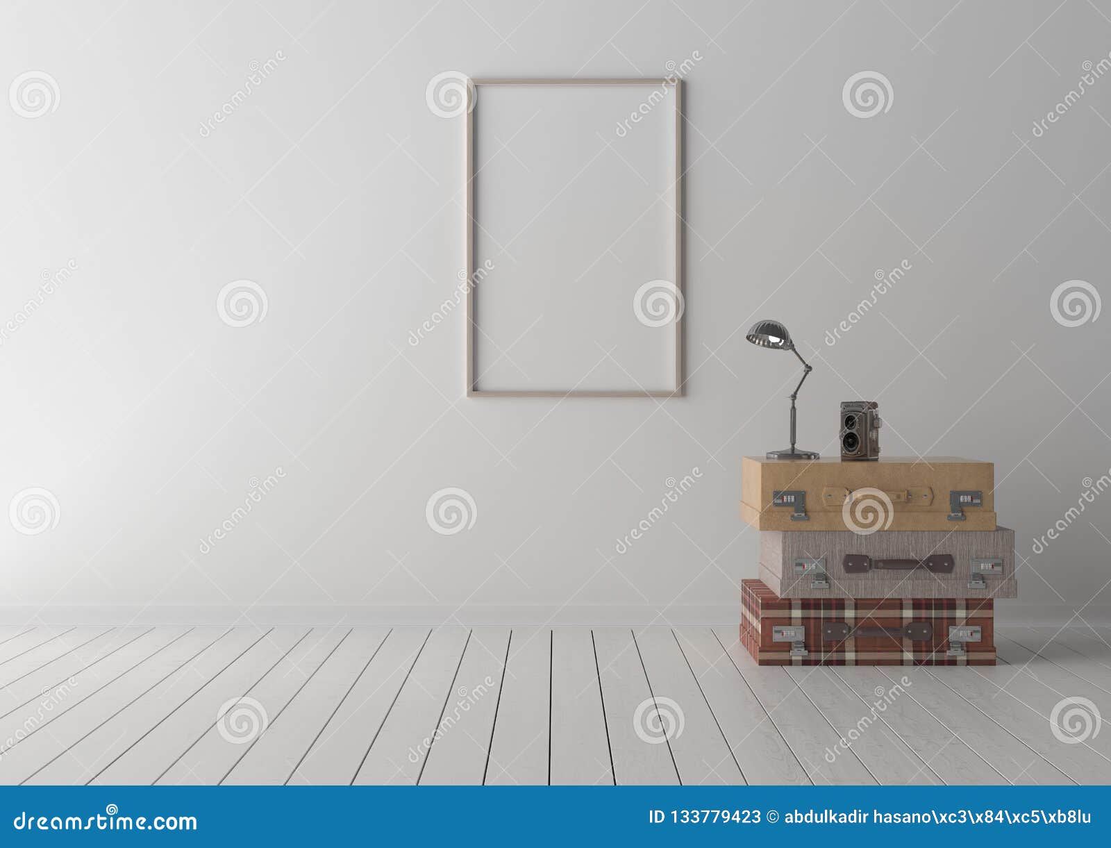 Empty interior background stock illustration. Illustration of furniture ...