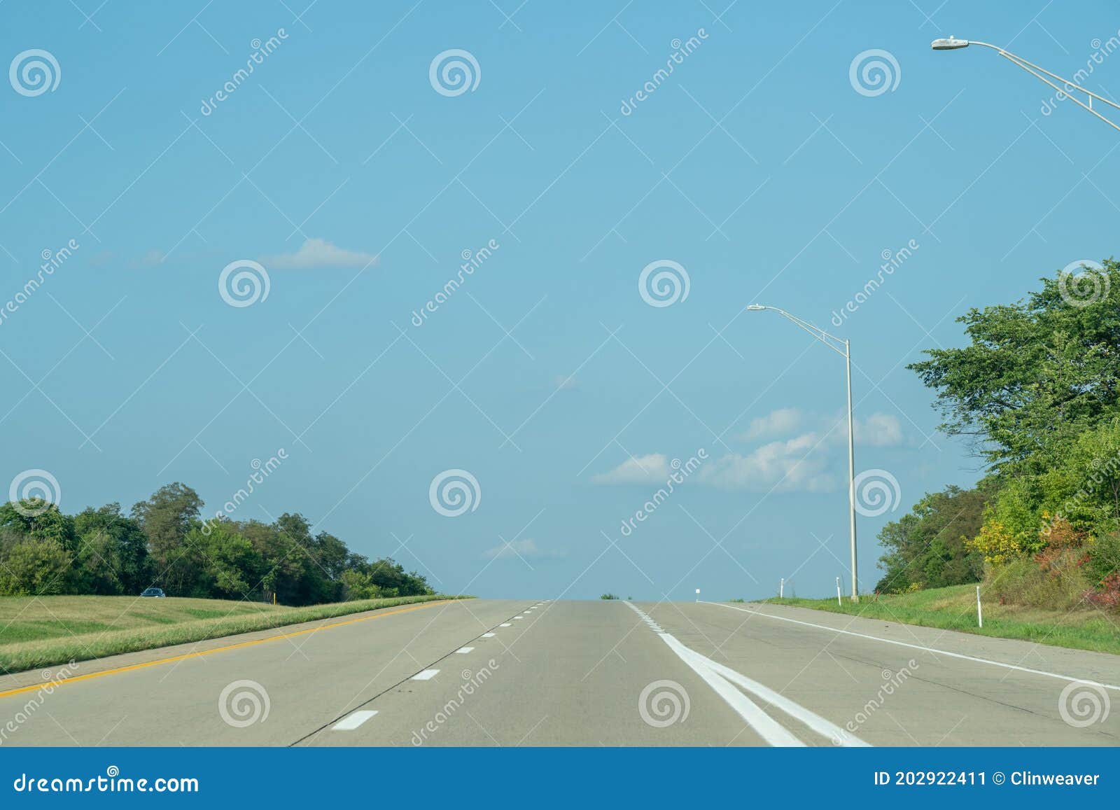 Empty Interstate Highway stock image. Image of direction - 202922411