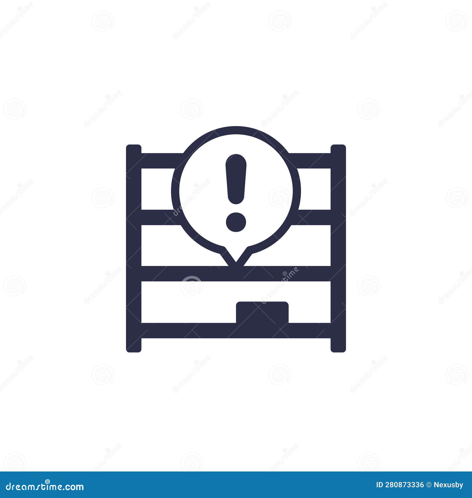 Empty Inventory, Supply Shortage Icon Stock Vector - Illustration of ...