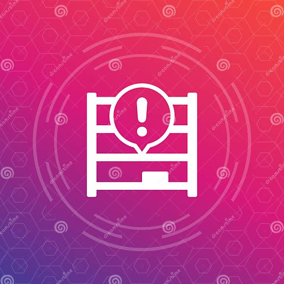 Empty Inventory or Supply Shortage Vector Icon Stock Vector ...