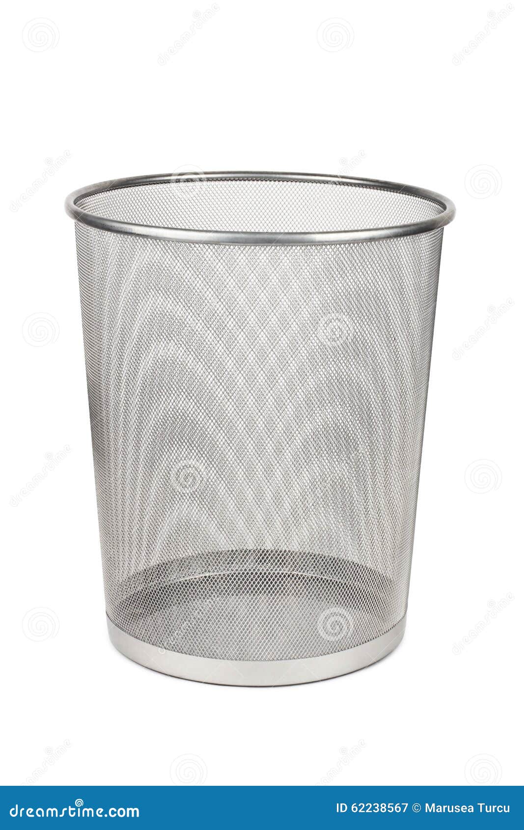 Empty iron trash bin stock image. Image of business, metal - 62238567