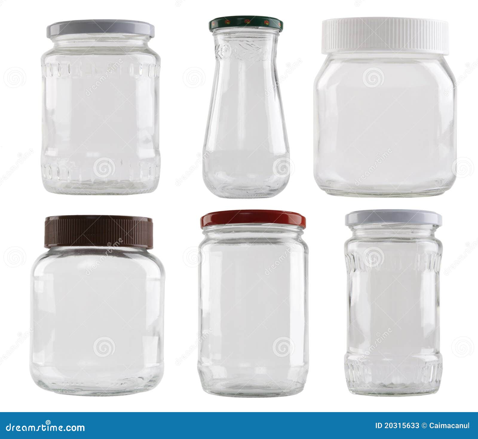 Empty jar stock image. Image of design, group, cover - 20315633