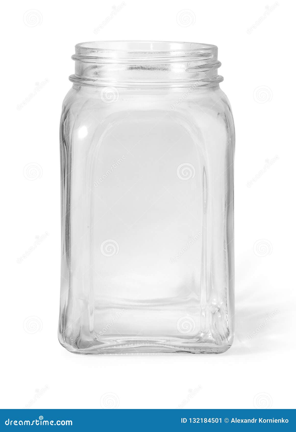 Empty Jar Isolated on White Stock Image - Image of background, storage ...
