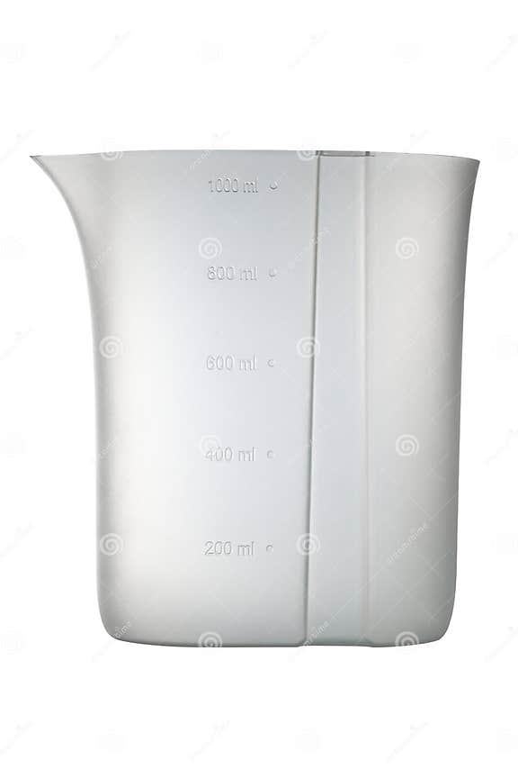 Empty Jar with Volume Marker Stock Image - Image of number, quantity ...