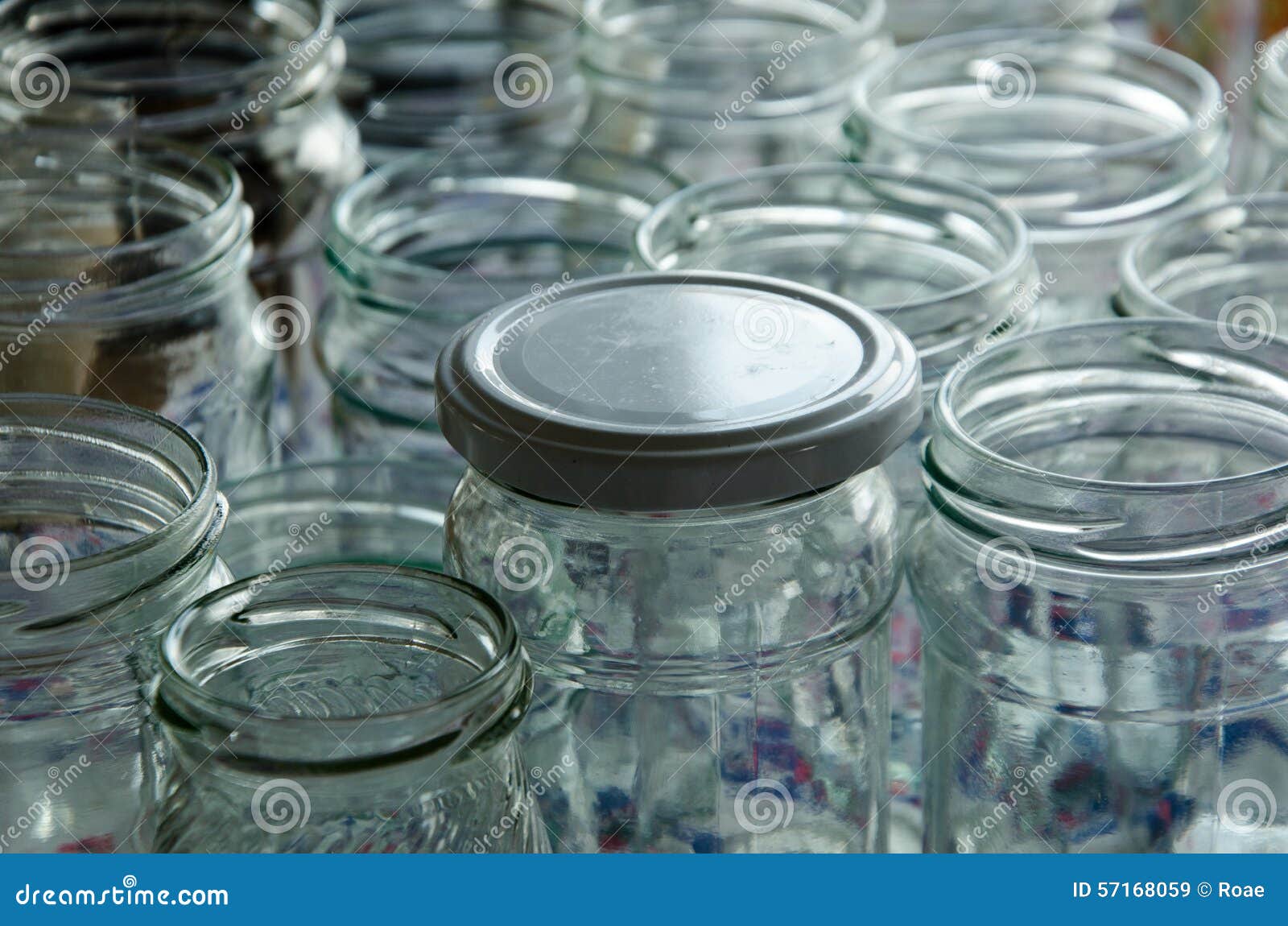 Empty Jars of Homemade Preserves Stock Image - Image of canister, mason ...