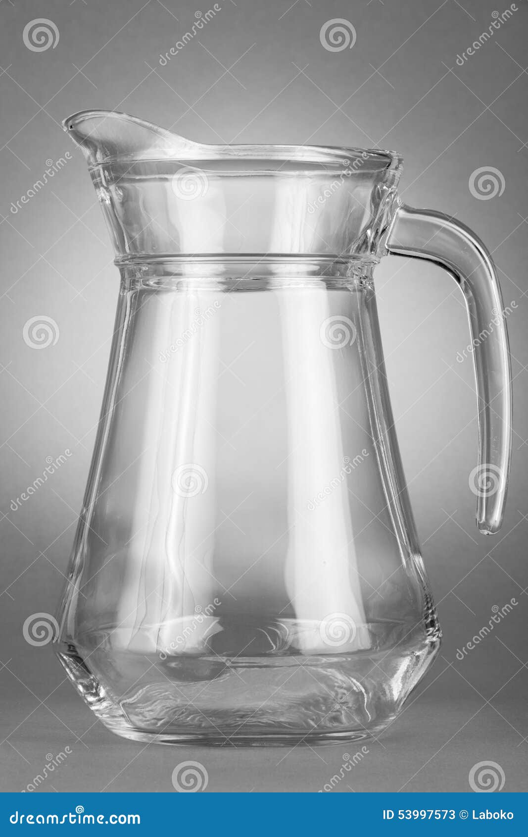 Empty jug on gray stock image. Image of dishware, simplicity - 53997573
