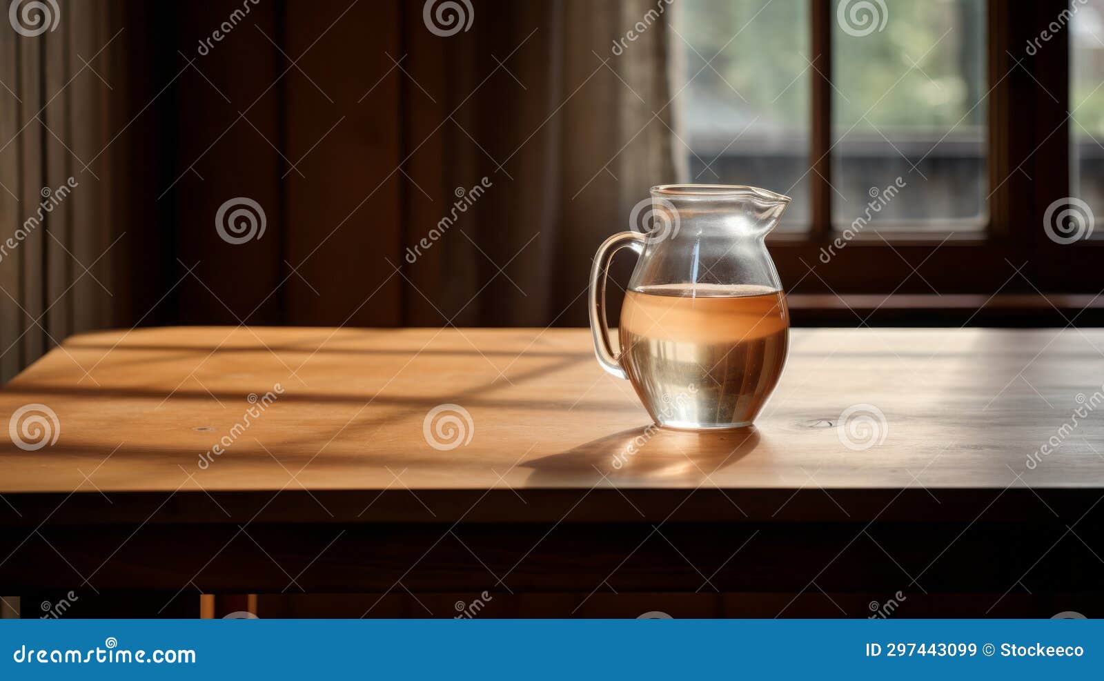Empty Jug on Wooden Table: a Captivating Image of Japanese Simplicity ...