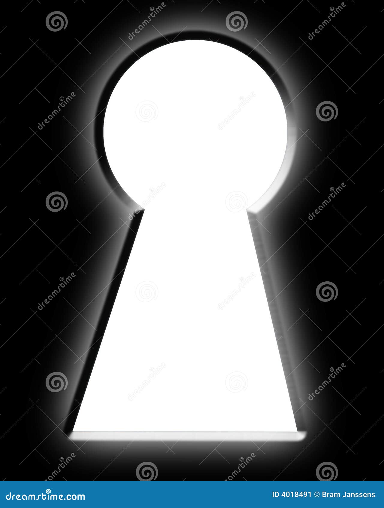 Empty keyhole stock illustration. Illustration of opportunities - 4018491